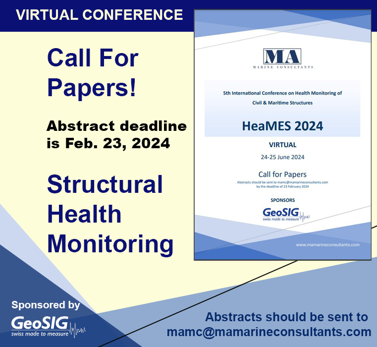 GeoSIG to sponsor HeaMES SHM conference