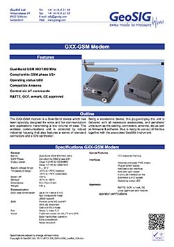 GXX-GSM MODEM