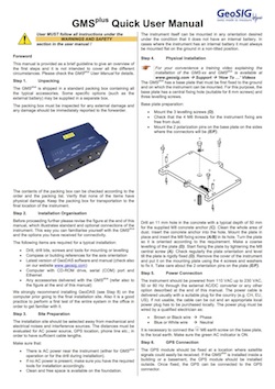 GeoSIG GMSplus - GMSplus6 digital recorder / seismograph